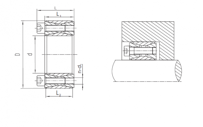 40kN Axial Force 26mm Thickness Keyless Taper Lock Bushings